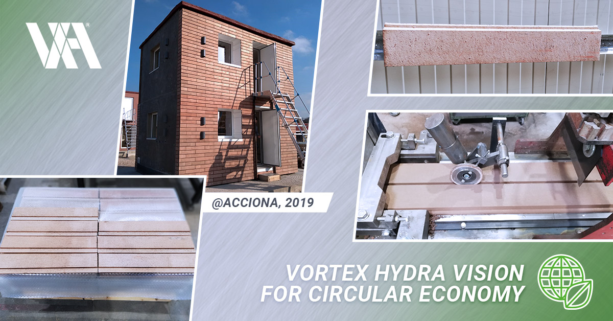Circular economy is also a future key for Vortex Hydra extruded tiles ...